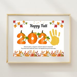 Fall Handprint Art for Kids: Autumn Craft, Preschool & Kindergarten ...
