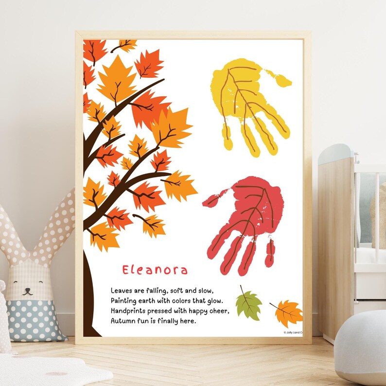 Falling Leaves Handprint Art, Preschool Crafts, Thanksgiving Crafts ...