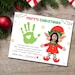 Christmas Elf Handprint Craft With Poem – Printable Holiday Activity ...