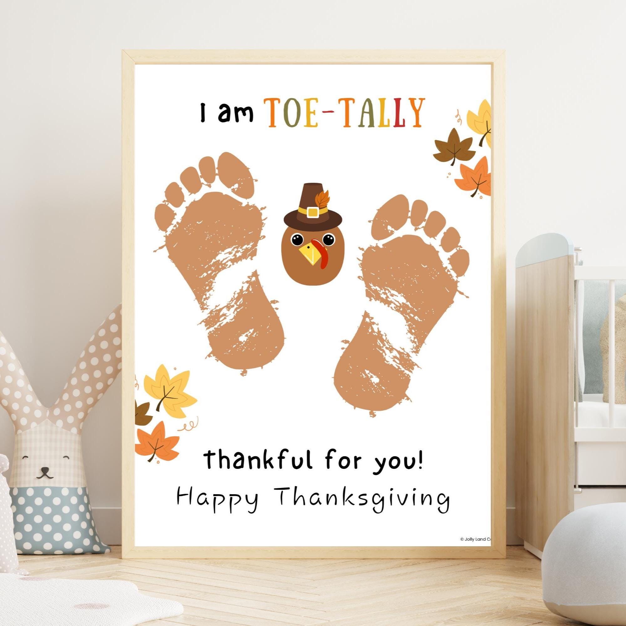 Thanksgiving Footprint Craft for Kids, Toe-tally Thankful Turkey Art ...