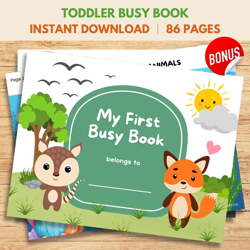 Toddler Busy Book - Etsy