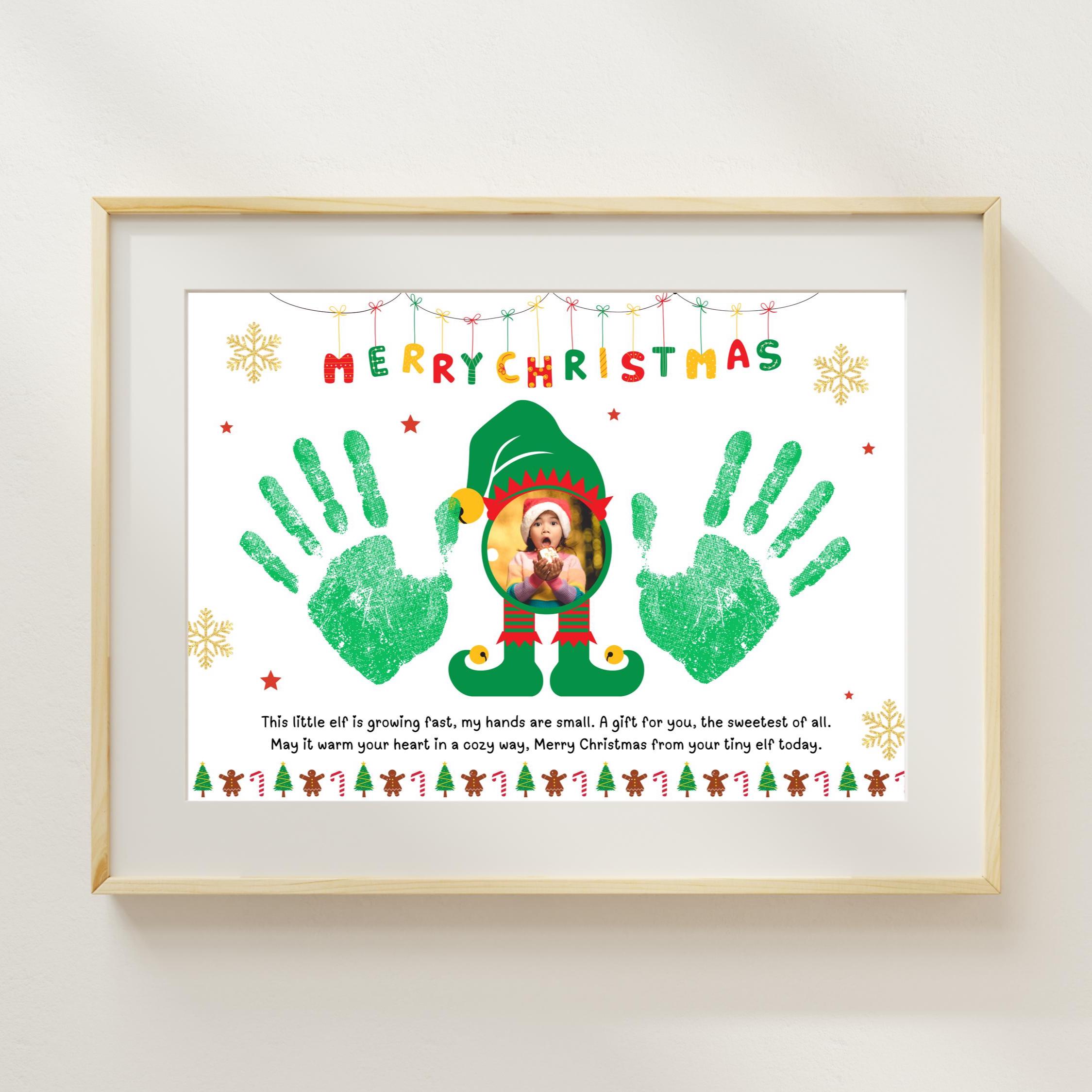 Christmas Handprint Poem DIY Art Craft Bundle, Printable Christmas ...