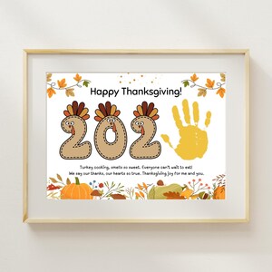 Happy Thanksgiving Handprint Art 2025, Turkey Handprint Craft for Kids ...