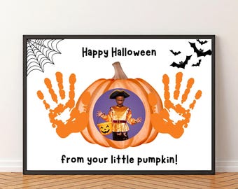 Halloween Handprint Craft | Daycare Halloween Activities | Preschool ...