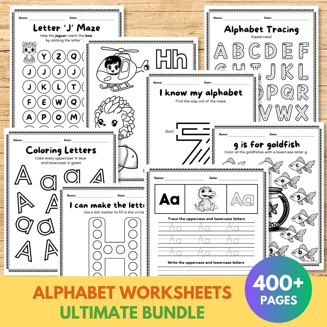 Alphabet Tracing Worksheets, Letter of the Week Busy Book, Learning ...