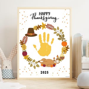 Thanksgiving Handprint Art Bundle, Thanksgiving Handprint Craft ...