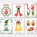 Christmas Handprint Art Bundle, 2O25 Holiday Handprint Keepsake for ...