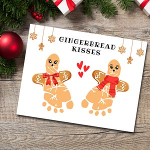 Christmas Handprint Art Bundle, 2O25 Holiday Handprint Keepsake for ...