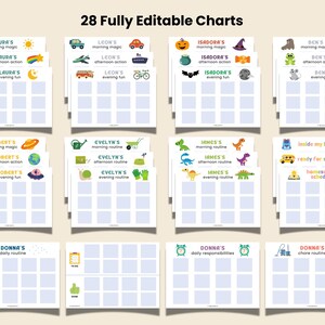 Daily Routine Cards Visual Schedule Toddler Routine Chart for Kids ...