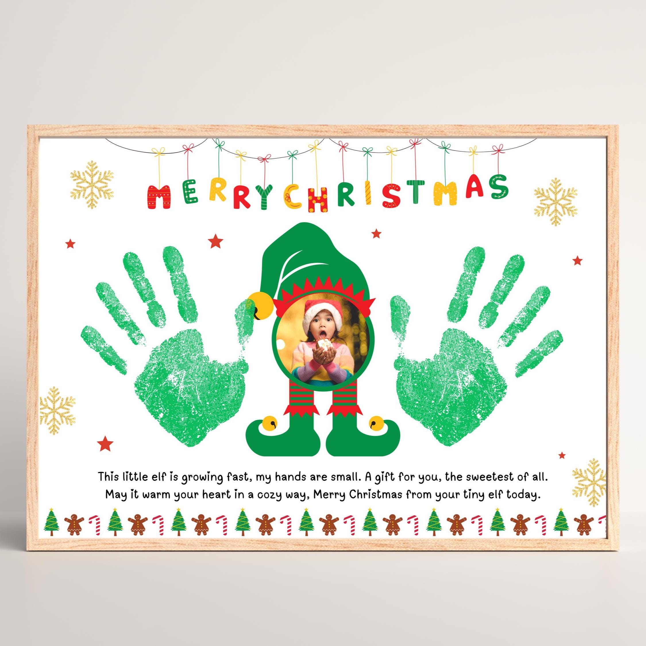Christmas Handprint Poem DIY Art Craft Bundle, Printable Christmas ...