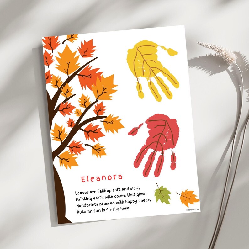 Falling Leaves Handprint Art, Preschool Crafts, Thanksgiving Crafts ...
