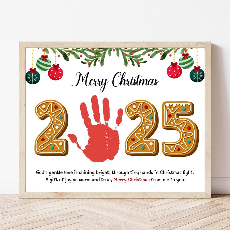 Christmas Handprint Craft for Kids, Gingerbread Handprint Art 2025 ...