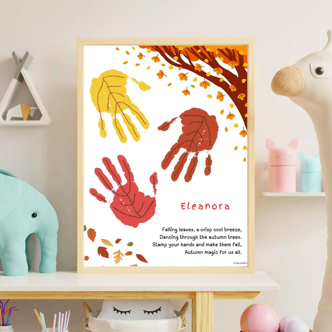 Falling Leaves Handprint Art, Preschool Crafts, Thanksgiving Crafts ...