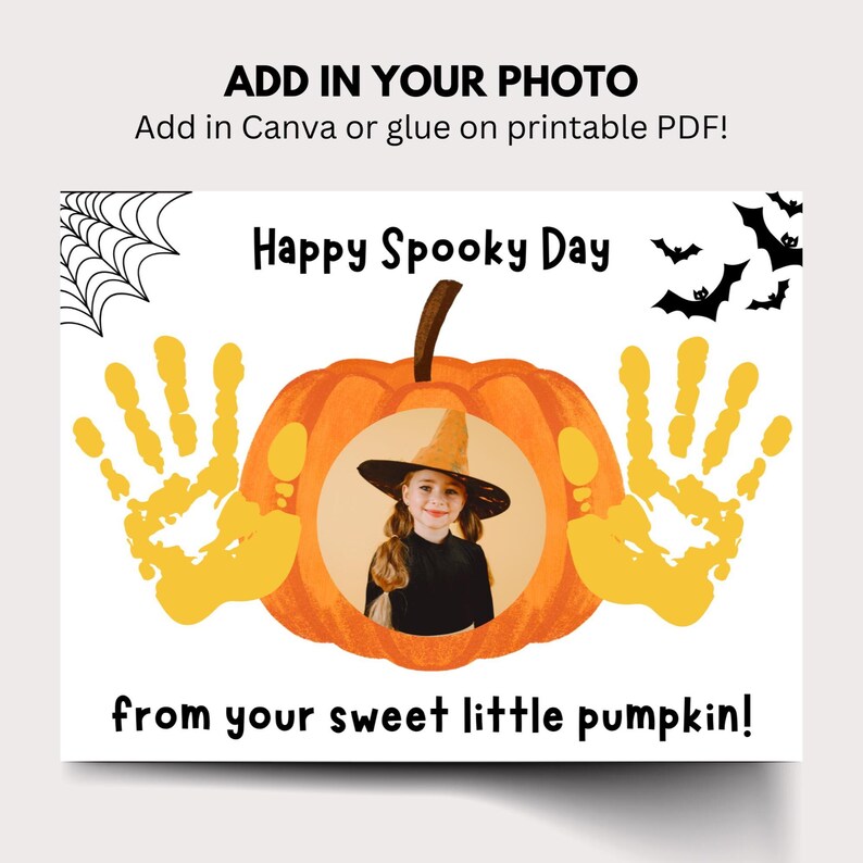 Halloween Handprint Craft | Daycare Halloween Activities | Preschool ...