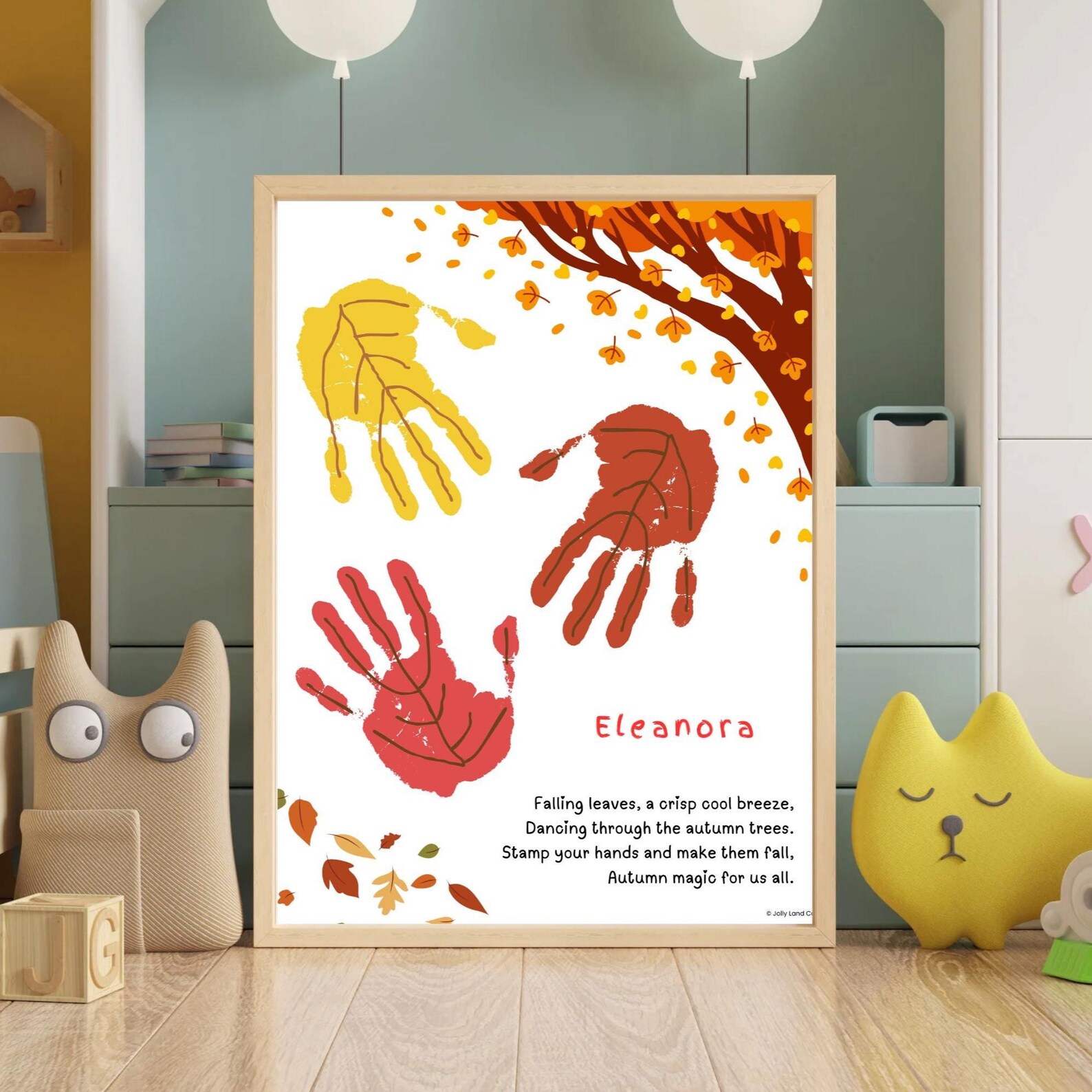 Falling Leaves Handprint Art, Preschool Crafts, Thanksgiving Crafts ...