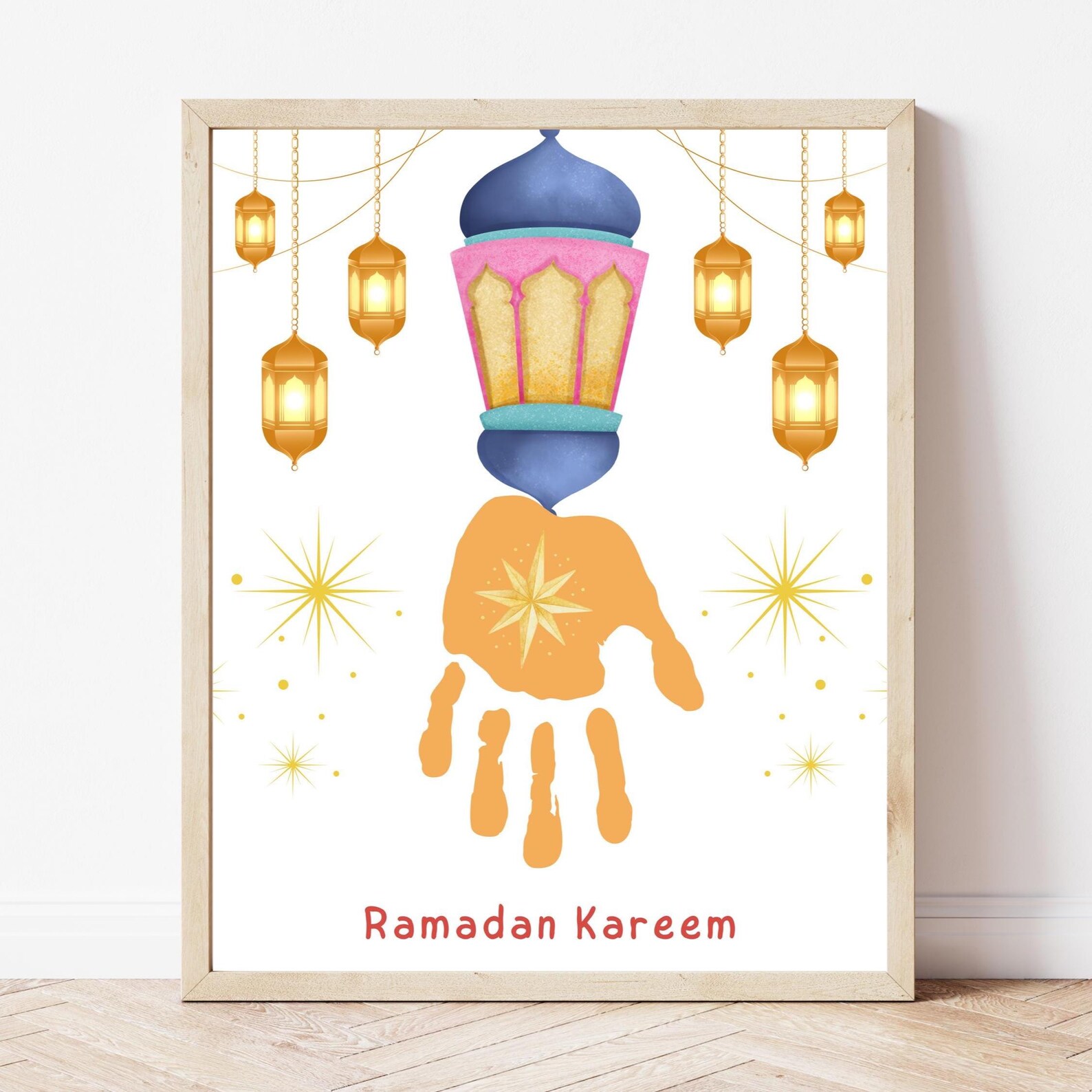 Ramadan Handprint Craft for Kids, Islamic Ramadan Activity Printable ...