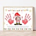 Christmas Handprint Art With Poem, Kids Handprint Craft for Toddler ...