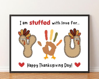 Turkey Footprint Art Craft, Thankful Turkey Fall Preschool Craft ...