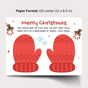 Christmas Handprint Poem, Handprint Art Project for Toddlers, Mittens ...