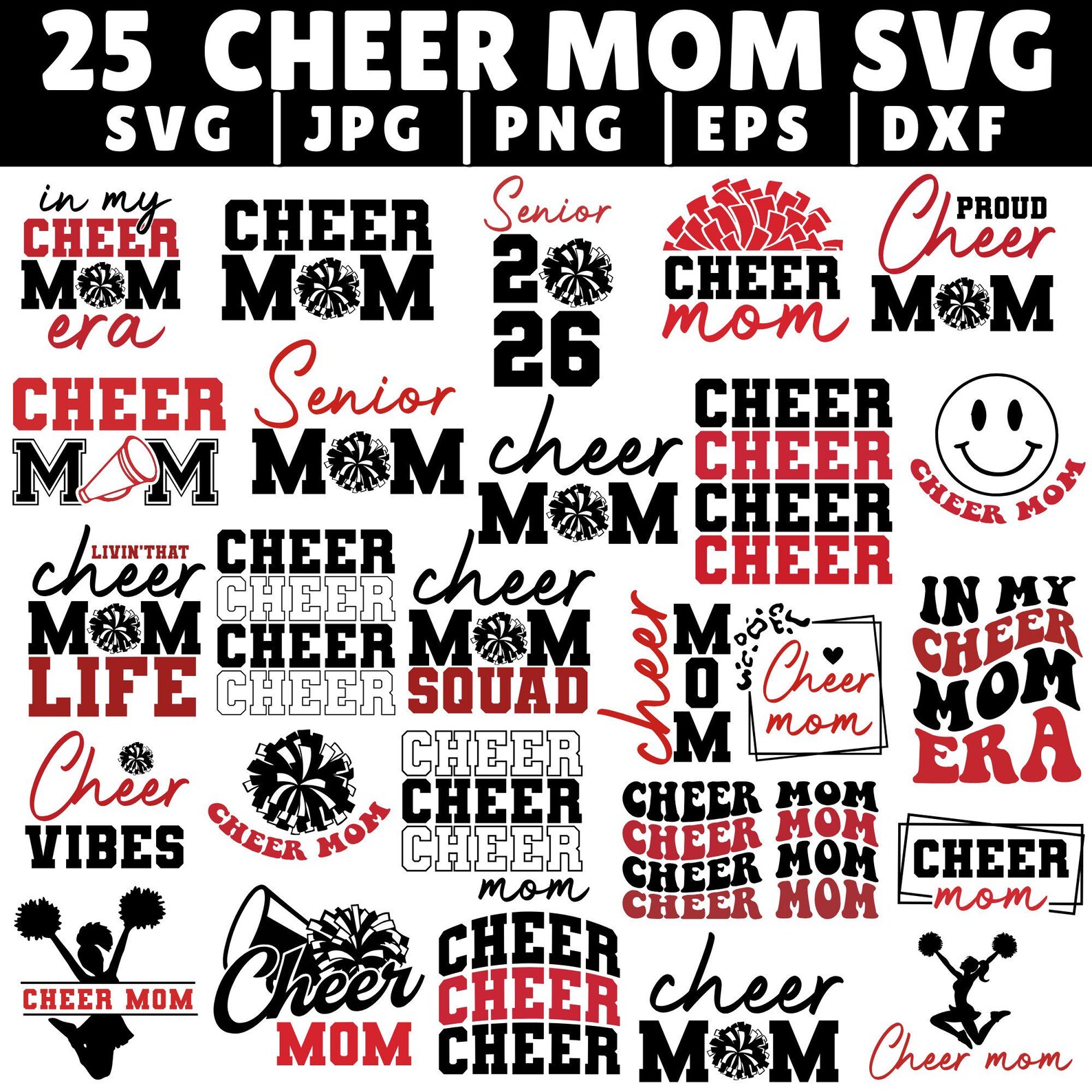 Cheerleading Svg,cheer Svg,cheer Mom Era Svg,senior Cheer Mom,cheer Mom ...