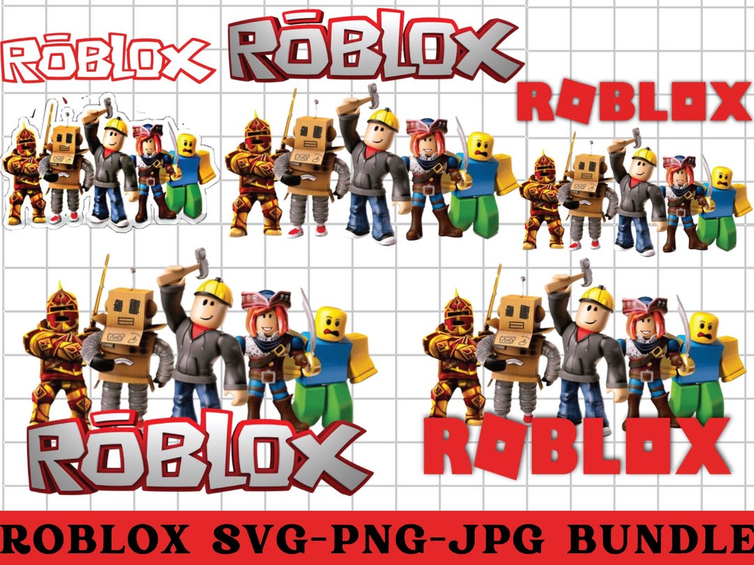 Roblox Png Bundle, Roblox Font, Roblox Digital Download Image, Roblox ...