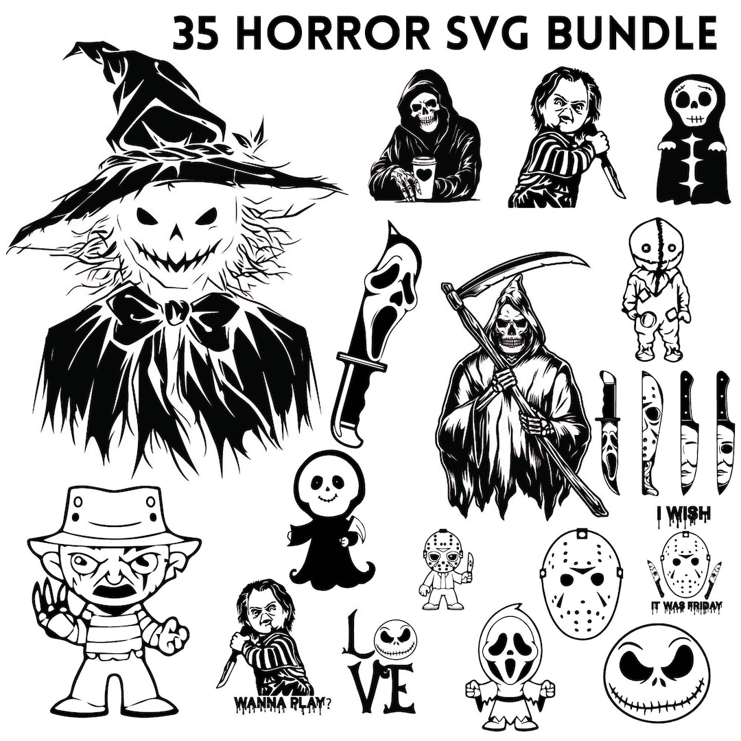 Horror SVG Bundle, Horror Characters SVG, Horror Movie Svg Bundle ...