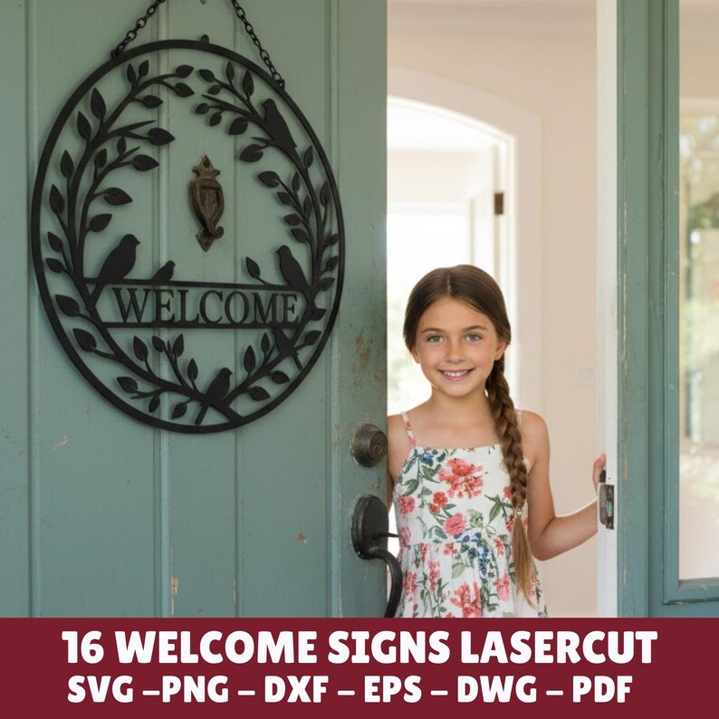 Tree of Life Welcome Sign Svg,round Tree of Life Cut File, Laser Cut ...