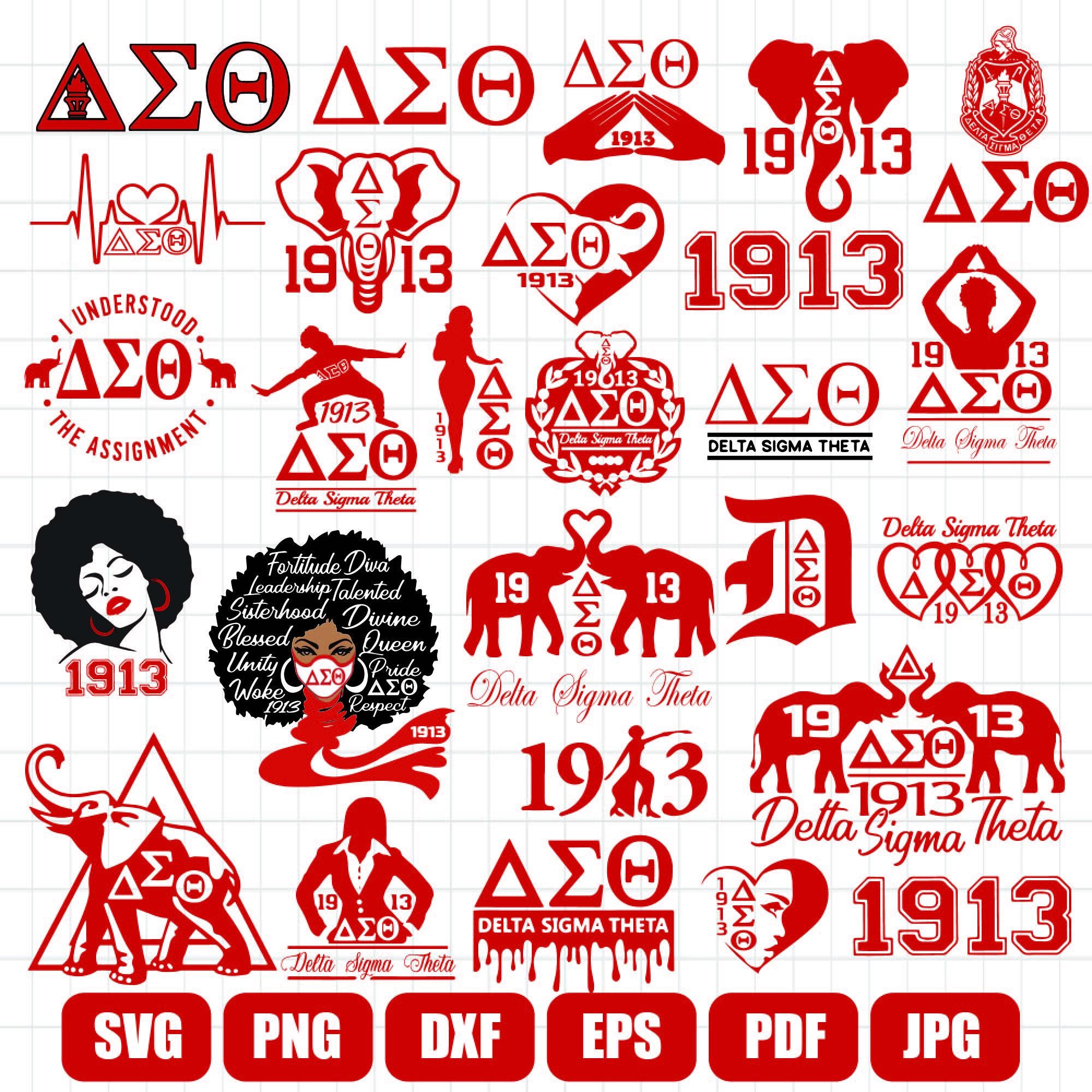 Delta Sigma Theta Svg- Png Bundle,delta Sigma Theta Sign,delta Sigma ...