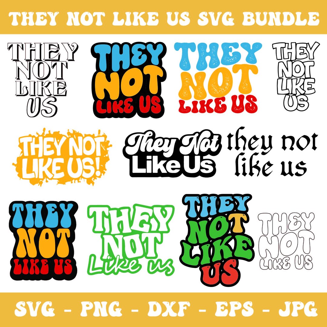 They Not Like Us Svg,they Not Like Us Tshirt Sublimation,trendy Shirt ...