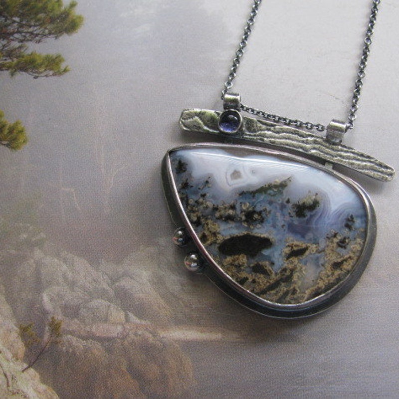 Large Stone Necklace - Etsy