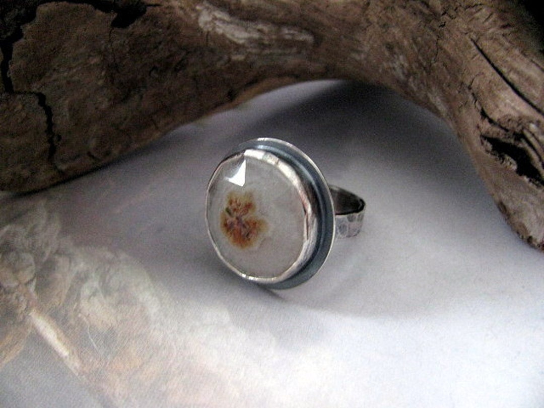 Sterling Silver Ring, Solar Quartz Ring, Handmade Sterling Silver ...