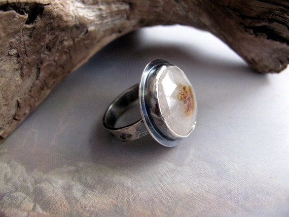 Sterling Silver Ring Solar Quartz Ring Handmade Sterling - Etsy