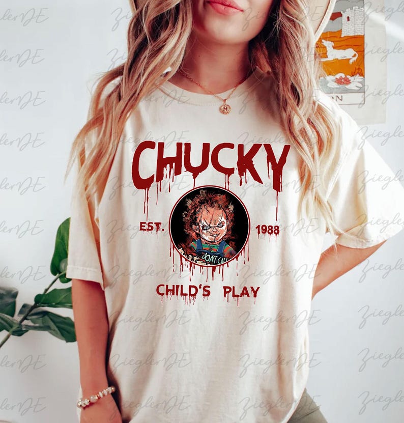 Chucky Horror Bootleg Png, Chucky Vintage Homage Png, Killer Character ...