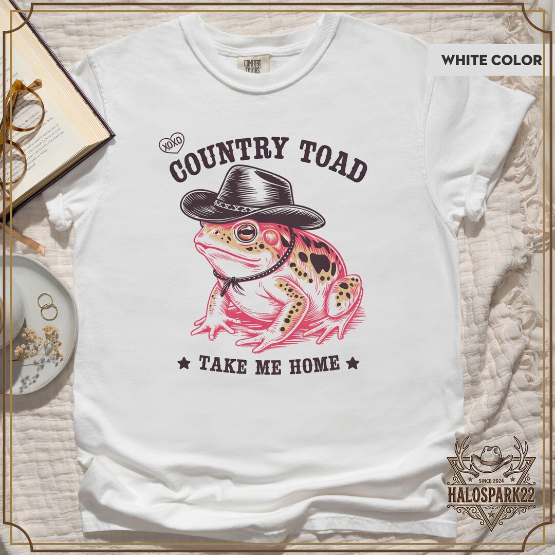 Frog Shirt,country Toad Take Me Home, Funny Frog Tee, Cute Animal Shirt ...