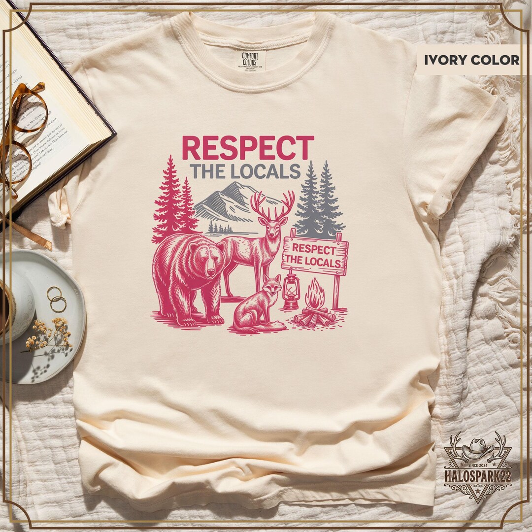 Western Shirt,respect the Locals 1, Retro Cowboy Shirt, Vintage Style ...