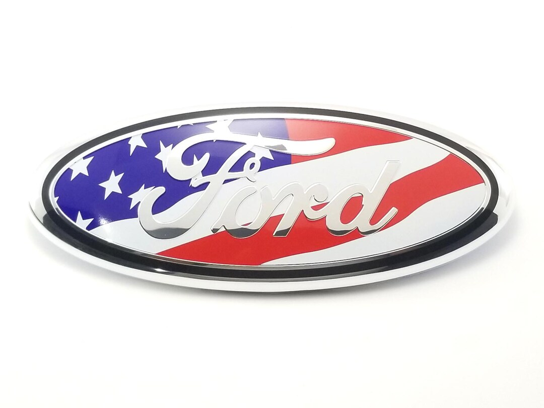 Custom 7in Grille Tailgate Oval Emblem for Ford F150 F250 F350 F450 ...