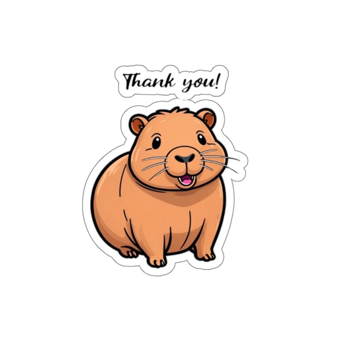 Capybara - Cut Stickers - Etsy