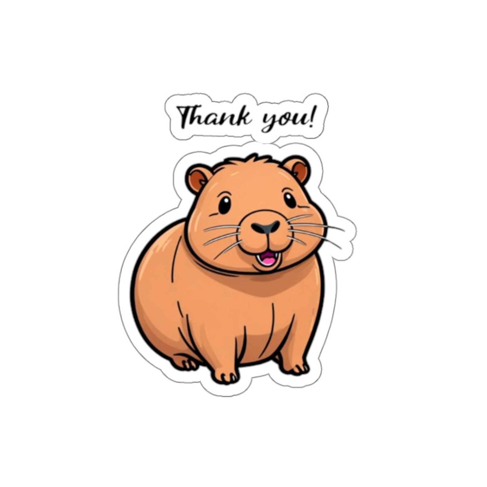 Capybara - Cut Stickers - Etsy