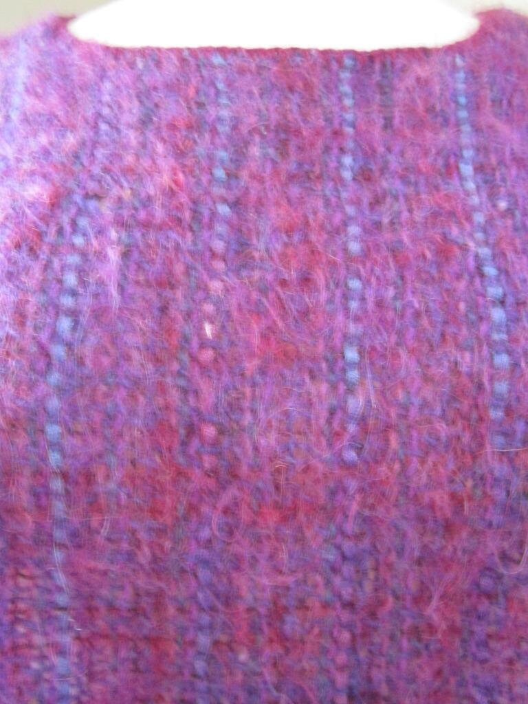 1970s BARBARA WEISSMAN Fiber Art Handwoven Sweater Purple - Etsy