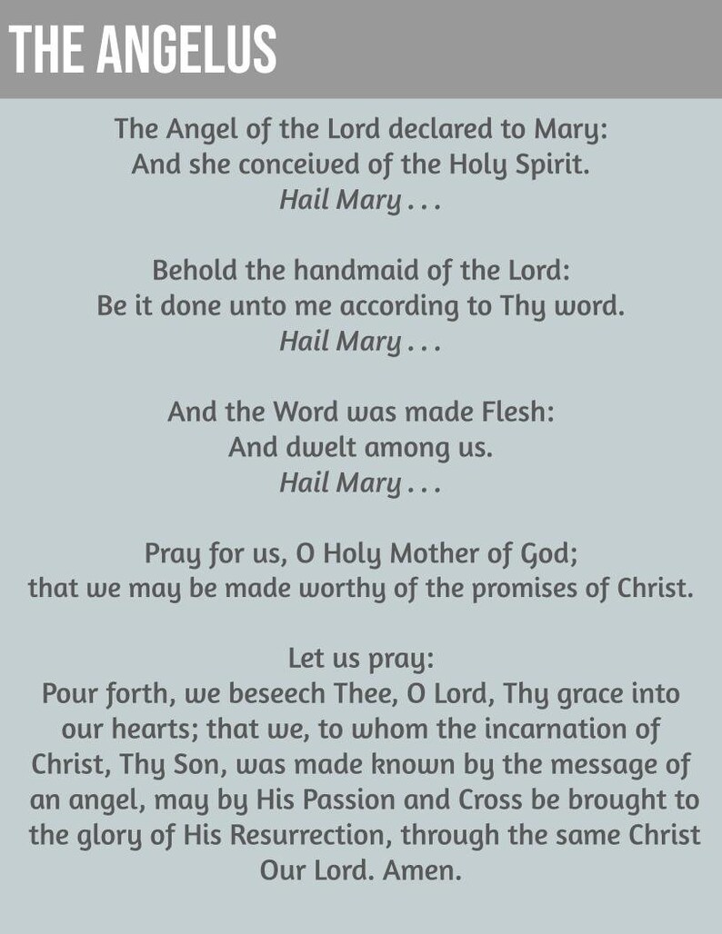 Catholic Prayers for the Classroom in Neutral Colors - Set of 8 Prayers ...