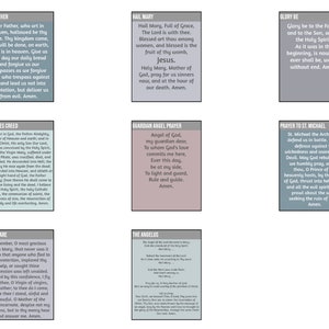 Catholic Prayers for the Classroom in Neutral Colors - Set of 8 Prayers ...