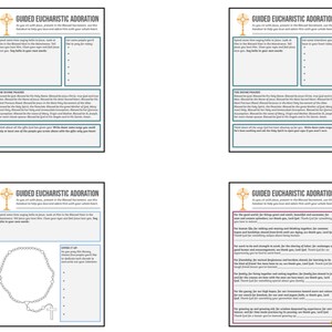 Guided Eucharistic Adoration Handout for Middle & High School Students ...