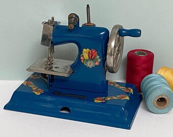 1940s Kay-an-ee Sew Master Toy Sewing Machine, Green Kayanee With Flower Decals, as Is - Etsy