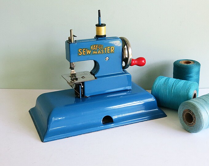 1940s Kay-an-ee Sew Master Toy Sewing Machine in Blue - Etsy
