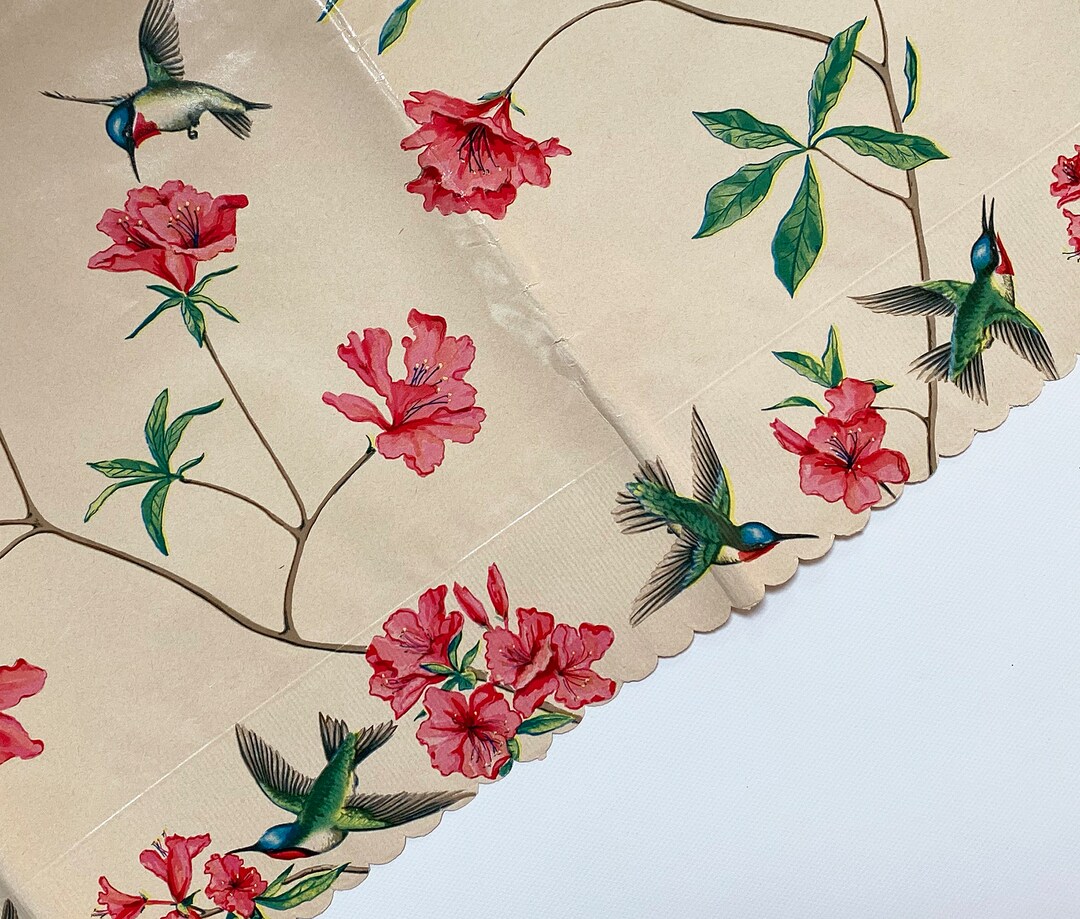 Royledge Plasti-chrome Xtra Width Shelf Paper & Edging, Hummingbirds ...