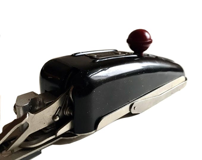 Vintage 1930s Art Deco Stream Line Buttonholer / 30s Hand Held Sewing ...