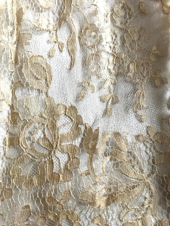 Authentic 1910 1920s flapper Art Deco ivory white sil… - Gem