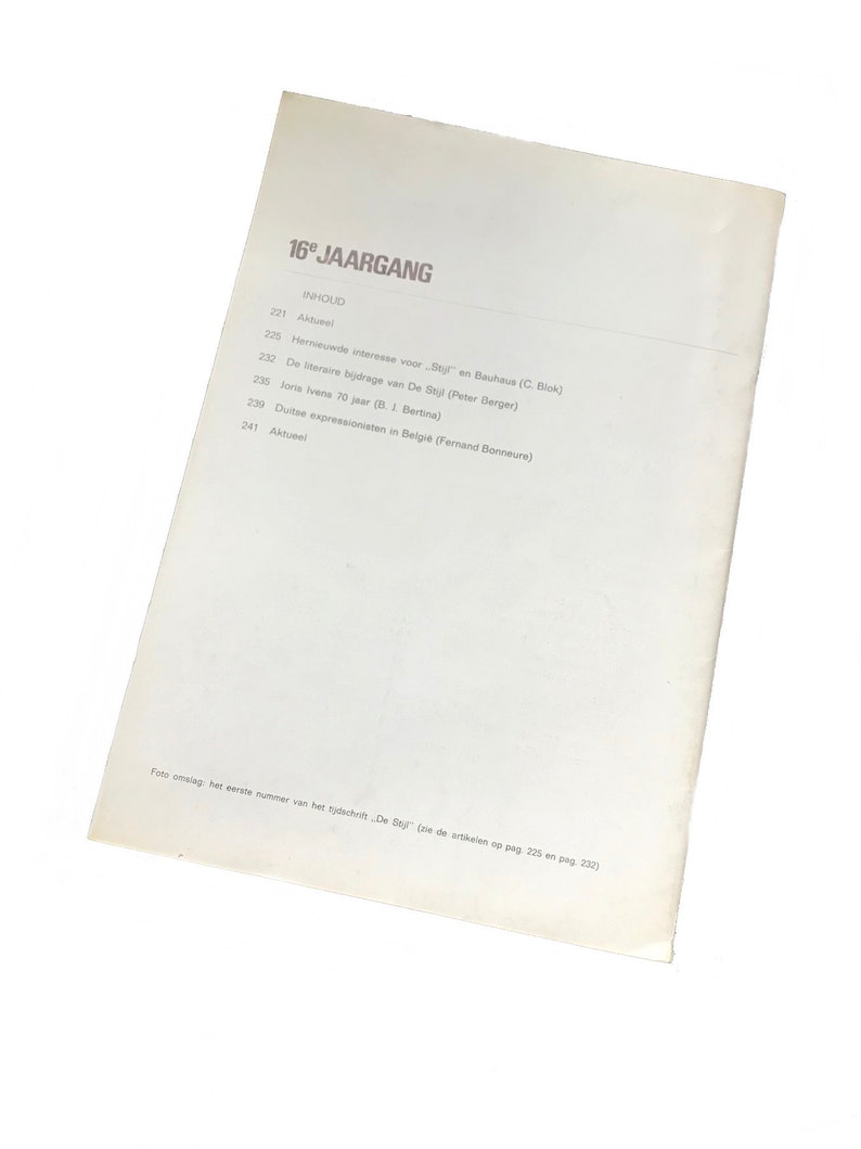 1960s Dutch art magazine / 60s Modernist soft cover art | Etsy