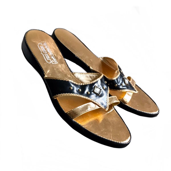 Gold Slippers - Etsy