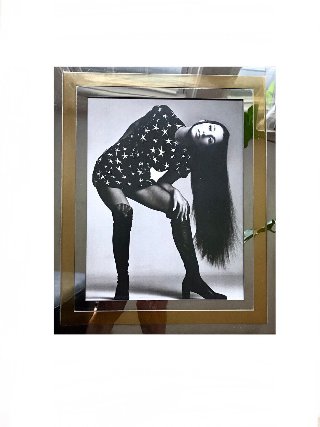 Large 1970s Chrome and Brass Picture Frame / 70s Modernist - Etsy